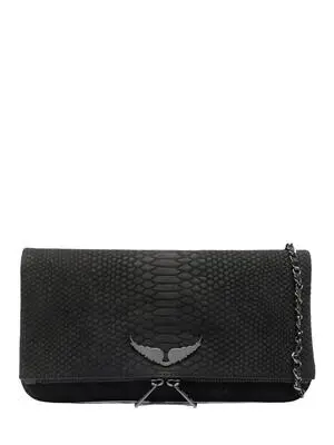 Zadig&Voltaire Crocodile-embossed Leather Crossbody Bag - Black