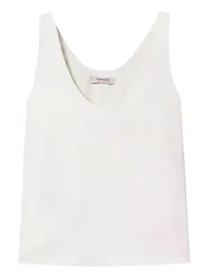 TWINSET Woven Top - White