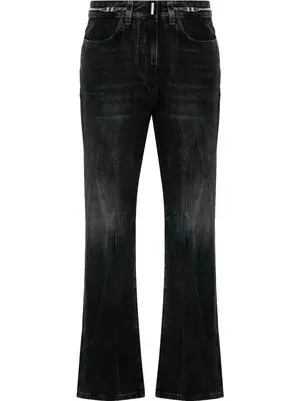 Givenchy Bootcut Jeans With Logo Plaque - Black