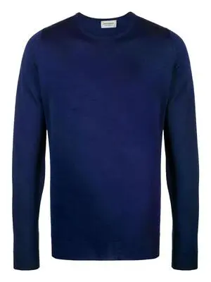 John Smedley Fine-knit Merino Wool Jumper - Blue