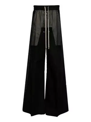 Rick Owens Bela Wide-leg Cotton Trousers - Black