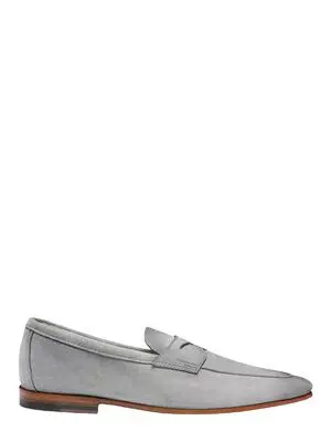 Santoni Carlo Leather Loafers - Blue