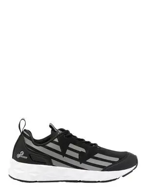 EA7 Logo-print Sneakers - Black