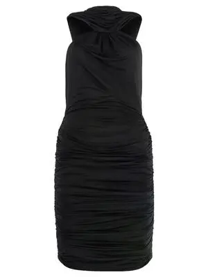 Giuseppe Di Morabito Hooded Mini Dress - Black