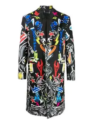 Philipp Plein Agnelli Single-breasted Coat - Grey