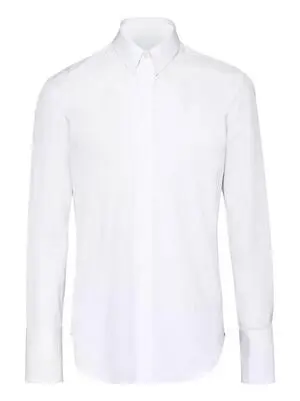 FERRAGAMO Button-down Cotton Shirt - White