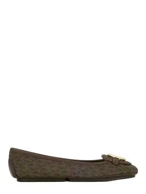 Michael Kors Grained Ballerina Flats - Brown