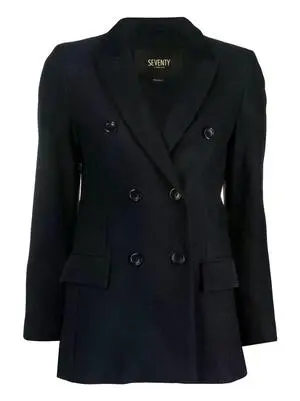 Seventy Double-breasted Tailored Blazer - Blue