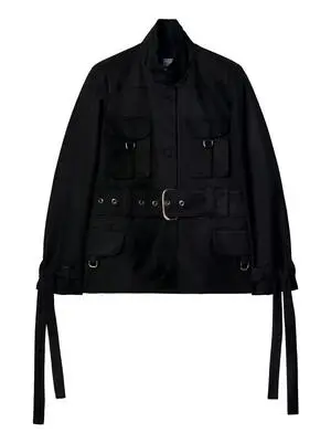 Off-White Belted-waist Jacket - Black