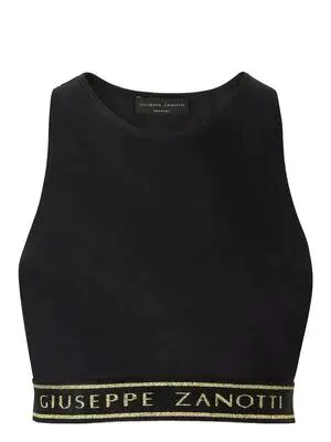 GIUSEPPE ZANOTTI Logo-underband Tank Top - Black