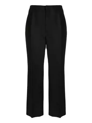 THE ROW Straight-leg Tailored Trousers - Black