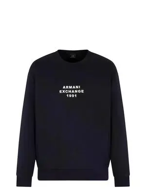 Armani Exchange Logo-detail Sweatshirt - Blue