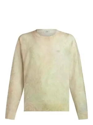 Etro Paisley Intarsia-knit Jumper - Neutrals