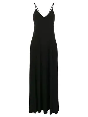 Norma Kamali V-neck Maxi Dress - Black