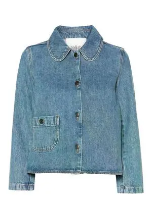 Ba&sh Tiny Denim Jacket - Blue