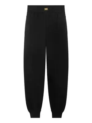Versace Knitted Track Pants - Black