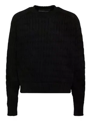 LGN LOUIS GABRIEL NOUCHI Cable-knit Pullover Sweater - Blue