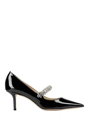JIMMY CHOO Bing 65mm Patent Leather Pumps - Black