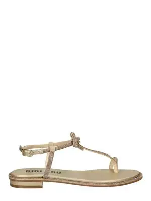 BIBI LOU Erin Glitter Sandals - Gold