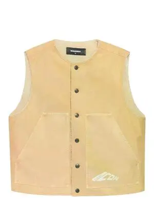 Dsquared2 Padded Denim Jacket - Neutrals