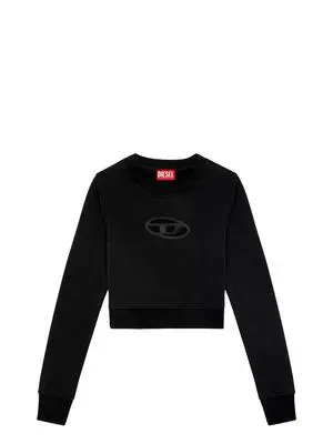 DIESEL® F-slimmy-od Cropped Sweatshirt - Black