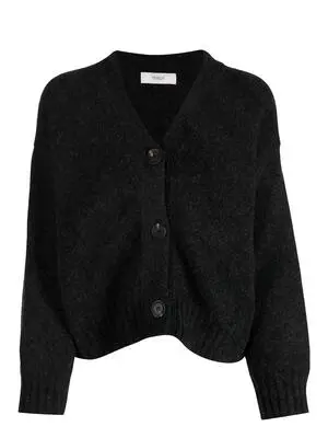 Pringle Of Scotland Cropped Cashmere Cardigan - Grey