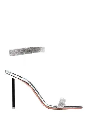 Amina Muaddi Rih 110mm Crystal-embellished Sandals - Silver
