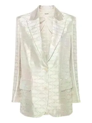 Zadig&Voltaire Vicka Jacquard Blazer - Neutrals
