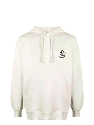 Camper Floral Print Cotton Hoodie - Neutrals