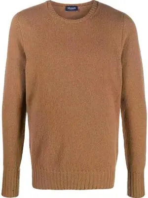 DRUMOHR Crew-neck Wool Jumper - Neutrals