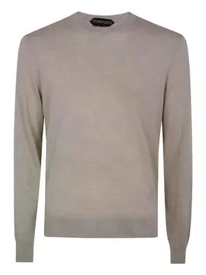 TOM FORD Wool Crew-neck Sweater - Neutrals