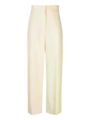 THE ROW Gordon Virgin Wool Trousers - Neutrals