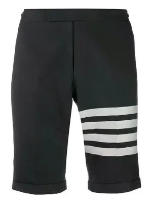 Thom Browne 4-Bar Plain Weave Suiting Shorts Blue