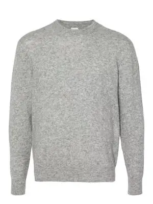 Eleventy Mélange Cashmere-silk Sweater - Grey