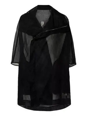 Rick Owens Semi-sheer Jacket - Black