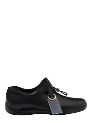 Prada Toblach Leather Sneakers - Black