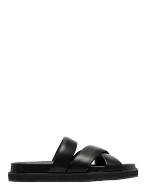 Senso Nico Crossover-strap Leather Sandals - Black