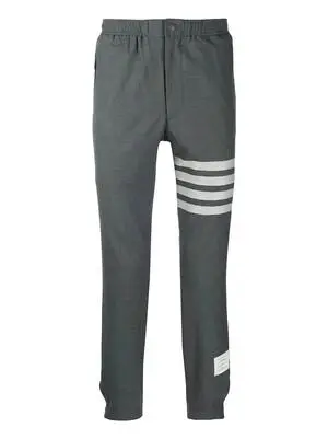 Thom Browne Plain Weave Suiting Track Pants - Grey