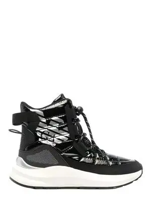 EA7 Mountain Quilted High-top Sneakers - Black
