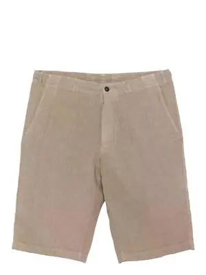 Corneliani Linen Shorts - Brown