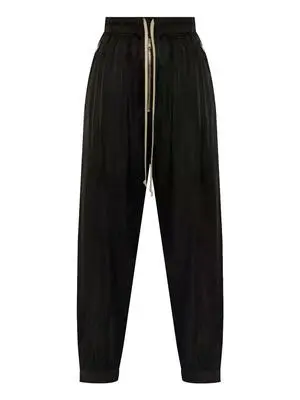Rick Owens Satin Trousers - Black