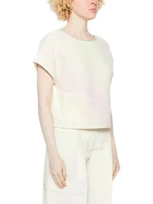 Moncler Tweed T-shirt - Neutrals