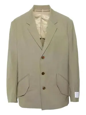 Études Studio Icarus Suiting Virgin Wool Blazer - Green