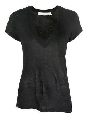 IRO PARIS V-neck Short-sleeve T-shirt - Black