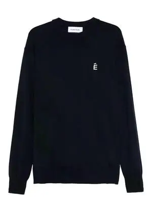 Études Studio Round-neck Merino Sweater - Blue