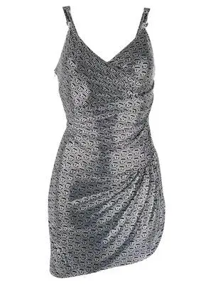 Philipp Plein Crystal-embellished Logo Mini Dress - Black