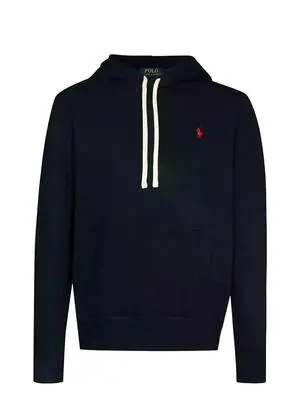 Polo Ralph Lauren Embroidered-logo Hoodie - Blue