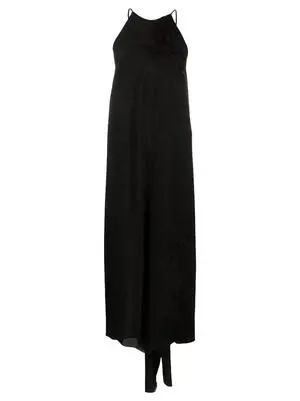 UMA WANG Adore Frayed-hem Dress - Black