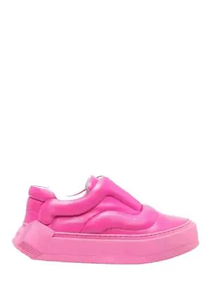 Pierre Hardy Skate Cubix Padded Leather Sneakers - Pink