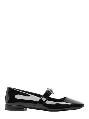 Versace Ribbon Ballerina Flats - Black